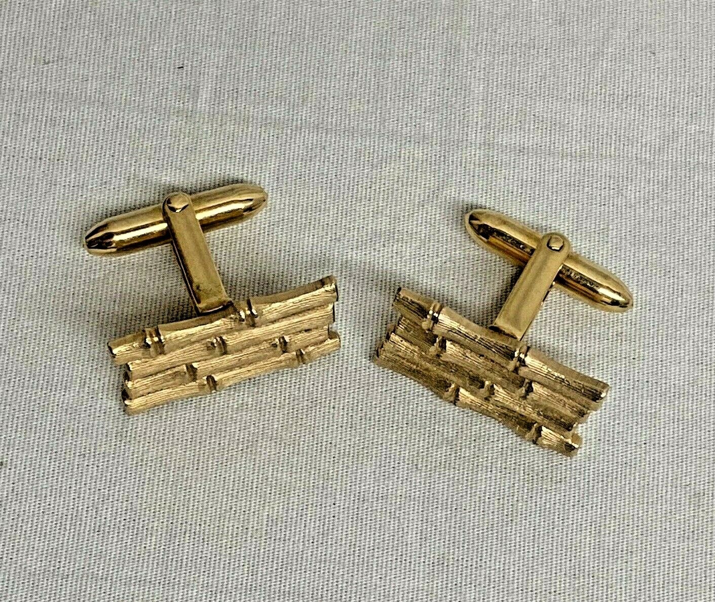 Vintage Dolan Bullock 14k Yellow Gold Bamboo Cufflinks 13.4 Grams | eBay