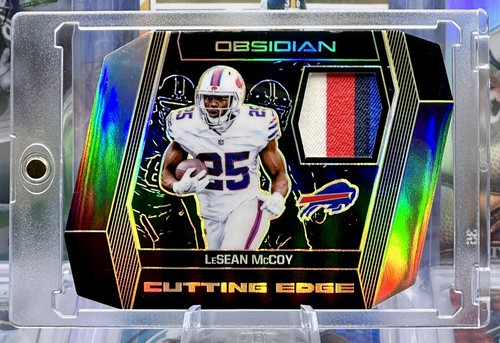 2018 Obsidian GAME USED /35 Jersey Patch Die Cut Prizm LeSean McCoy ...