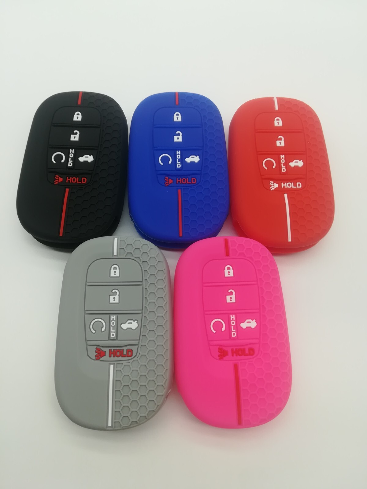 5*Silicone Remote key cover For 2022-2023 HONDA Civic Accord Pilot ...