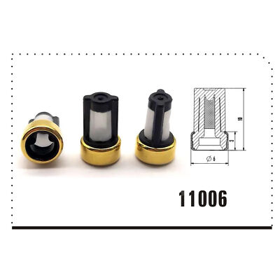 50 Pcs Fuel Injector Nozzle Micro Filter for Injector Repair Kit 6*3*10 ...