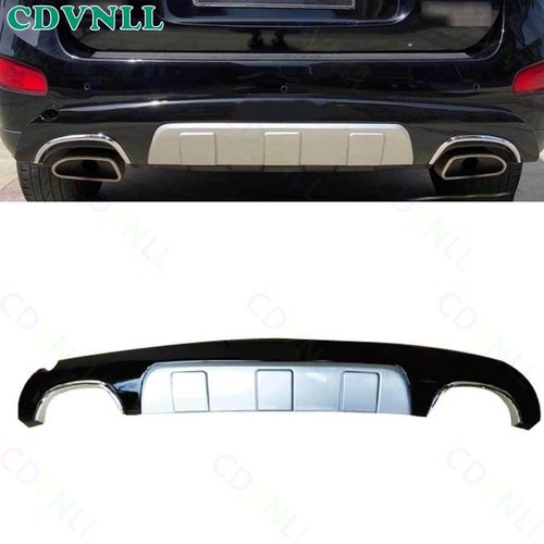 For Hyundai Santa Fe 2010-12 Black Silver Rear Bumper Lip Spoiler ...