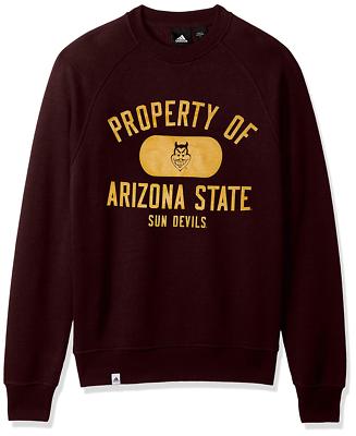 NCAA Adidas Arizona State Sun Devils Men's Property of Fleece Crew ...