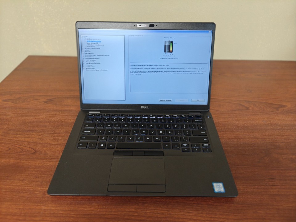 Dell latitude 5400 i5-8365u. 1.60 Ghz No (RAM/SSD/ CHARGER) Boots to ...