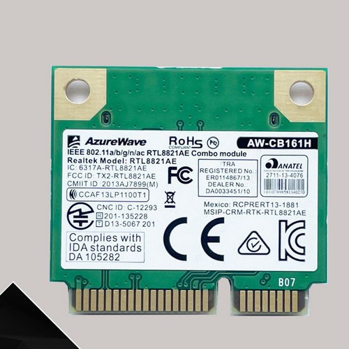 Dual Band Realtek RTL8821 AW-CB161H Wifi Wlan Card Bluetooth 4.0 Combo ...
