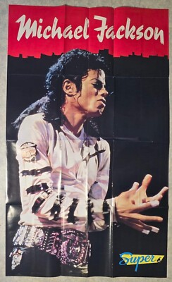 🍭 MICHAEL JACKSON french XXL poster BAD TOUR | eBay