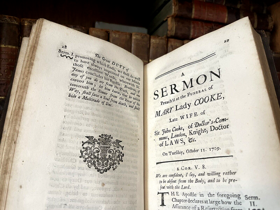 ENGLISH OLD BOOK FROM 1700s - Rare Historical Collectible Text from ...