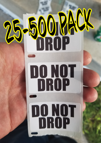 DO NOT DROP WARNING STICKERS 25-1000 Pack Label decal gag joke decal | eBay