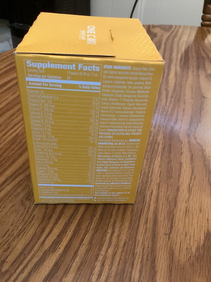 omni life one c mix glutathione vitamins and minerals supplement powder ...