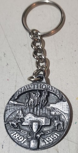 1991 Hawthorne Race Course Key Chain 100 Year Anniv. Horse Racing ...