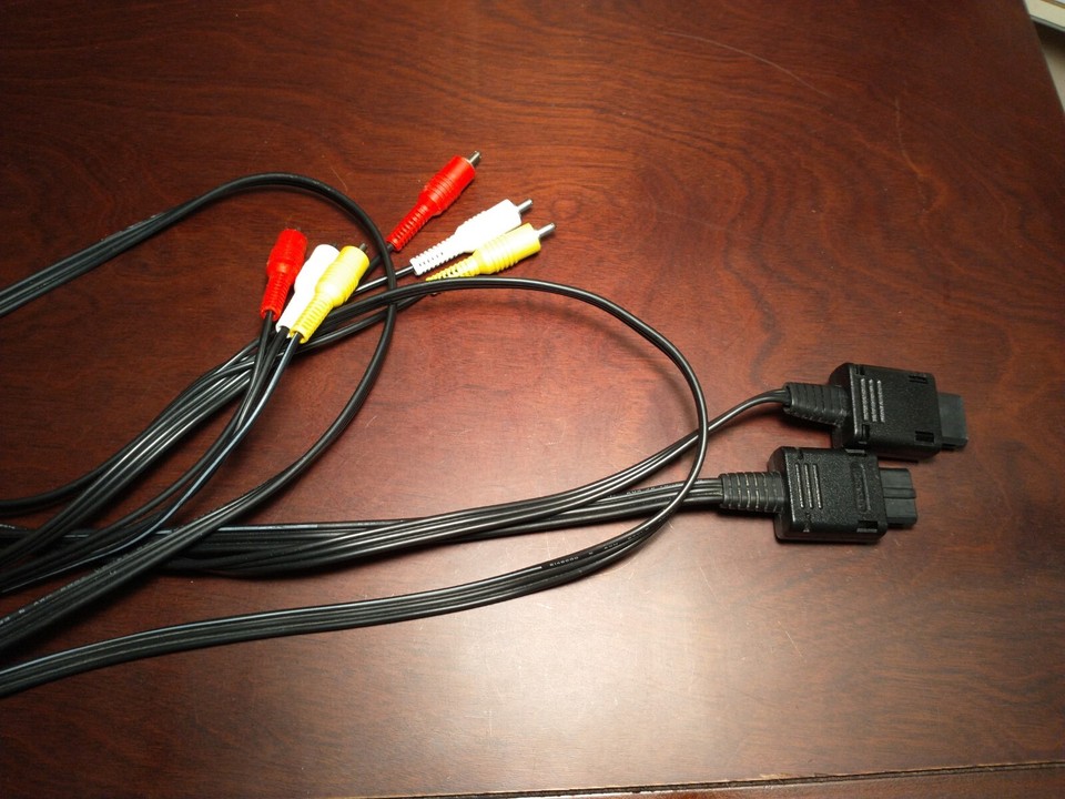 Nintendo A/V Cable, OEM, SNES N64 GameCube Super NES Audio Video e2 | eBay
