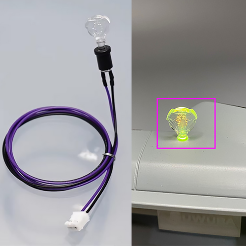 LED Light Car Logo Dashboard Lamp for Tamiya R620 1:14 /1:16 RC Tractor ...