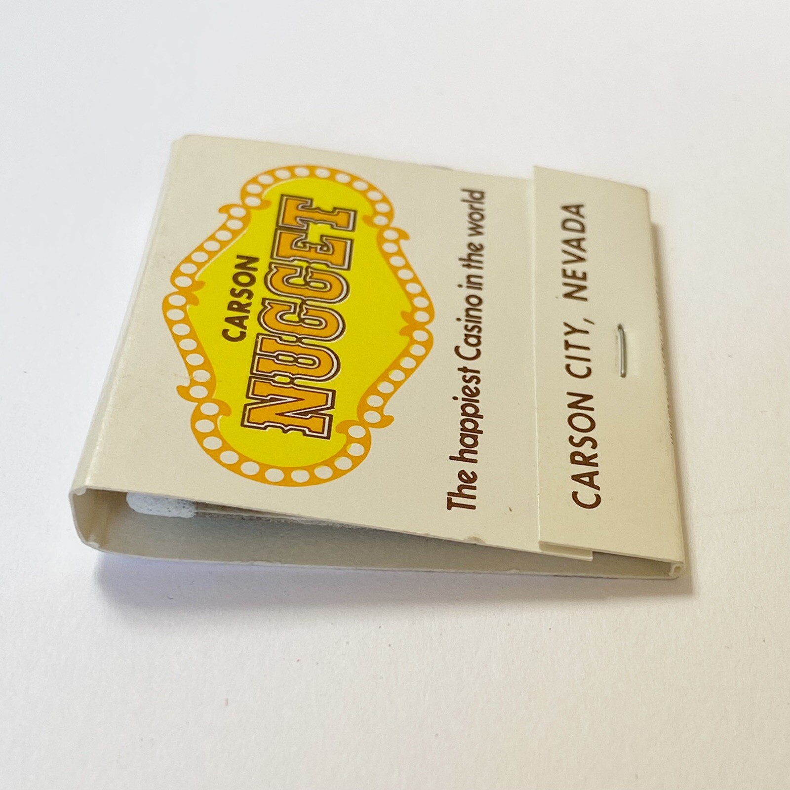 Vintage Carson Nugget Casino Matchbook Carson City Nevada Unstruck | eBay