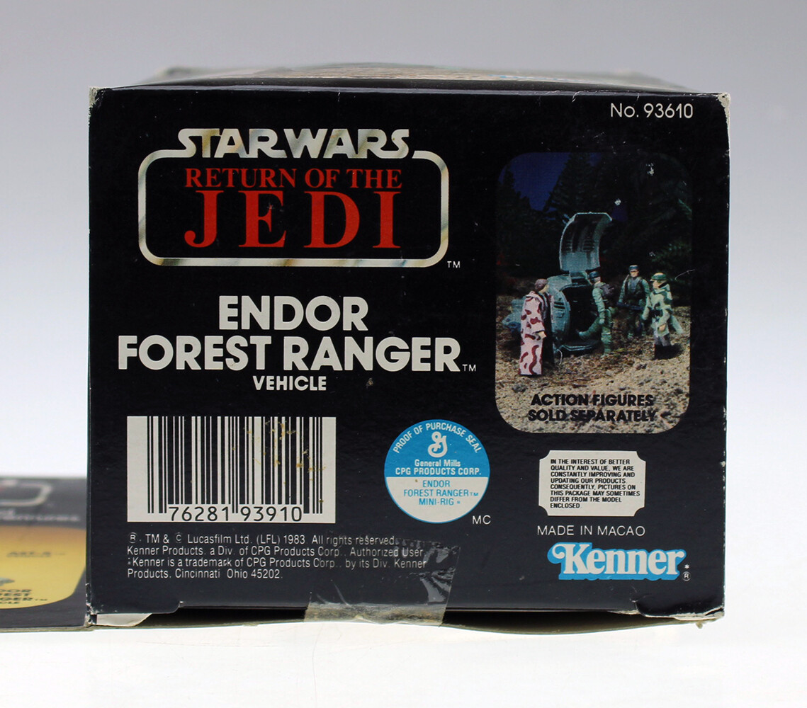 Vintage Star Wars ROTJ Mini-Rig Vehicle Endor Forest Ranger C8 with C7 ...