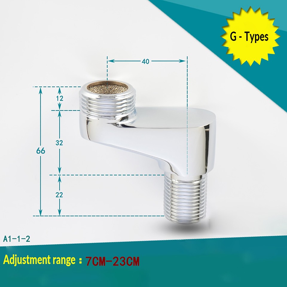 1/2"x 3/4" BSP Male Eccentric Tap Reducer Shower Pipe Reduction Dog Leg ...