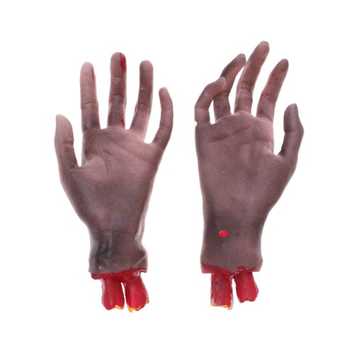 Scary Fake Severed Hand Ornament Halloween Decorations Bloody Hands ...