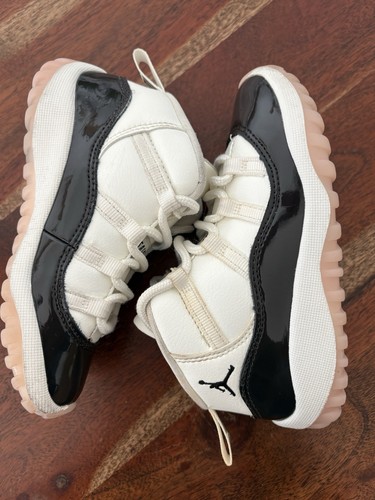 Nike Kids Air Jordan 11 Retro Neapolitan White Sneakers Size 9C US | eBay