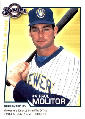 Paul Molitor 2004 Brewers Police #NNO Brewers FREE SHIPPING ...