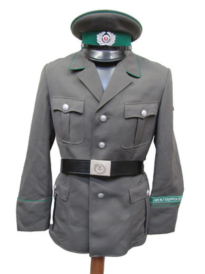 East German DDR NVA Border Guard Grenztruppen Uniform Tunic Belt ...
