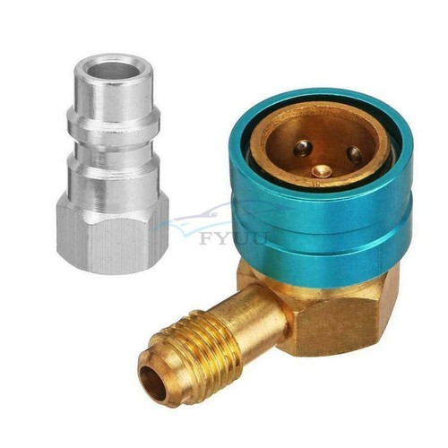 1x 90 Degree R1234YF to R134A Low Side Coupler Adapter Car Air ...