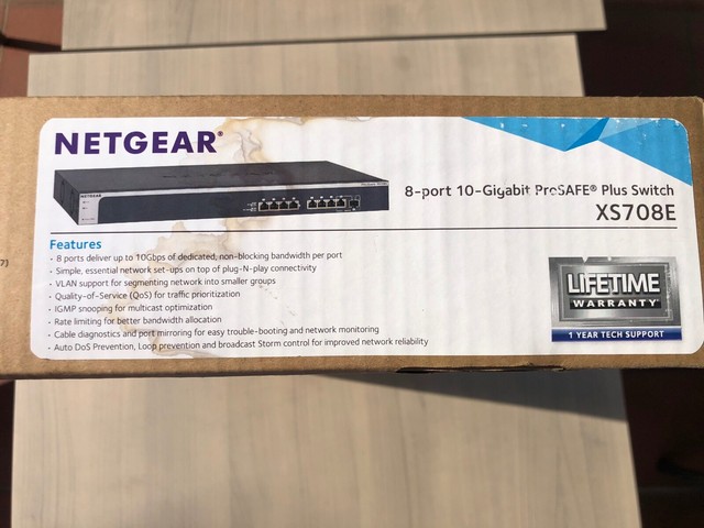 NetGear (XS708E-100NES) 8-Ports Rack-Mountable Ethernet Switch for sale ...