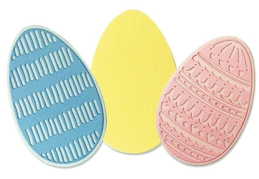 Easter Eggs Decorative Sizzix Thinlits Metal Die Set 665075 NEW! | eBay