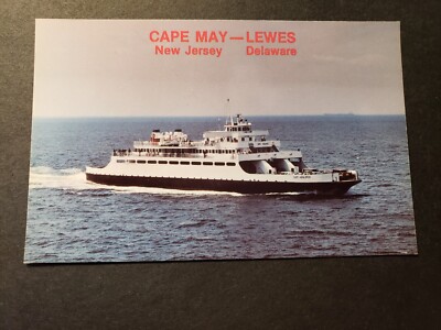 Ferry CAPE HENLOPEN, CAPE MAY NJ to LEWES Delaware Naval Cover unused ...