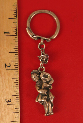 FANTASTIC STERLING SILVER SAINT CHRISTOPHER KEY CHAIN KEY TO HEAVEN ...