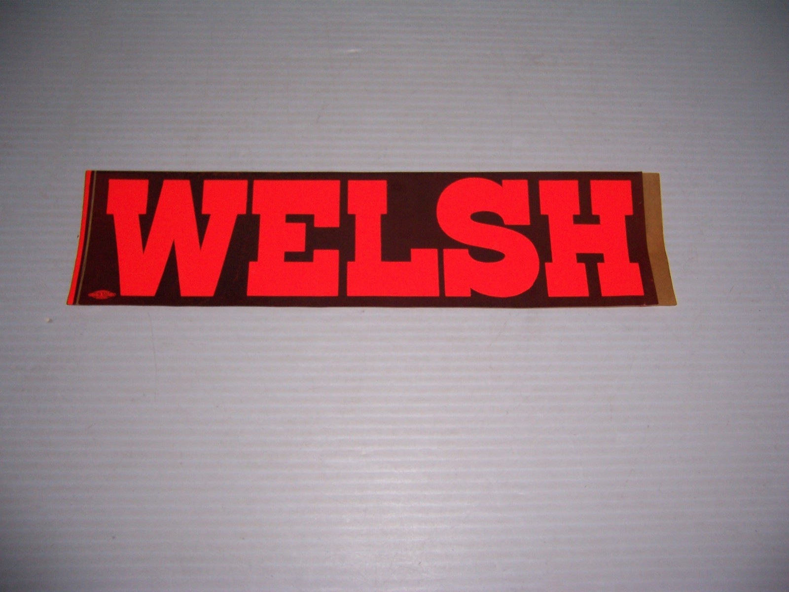 Vintage Welsh Election Campaign Bumper Sticker 12" X 3 1/8" | eBay