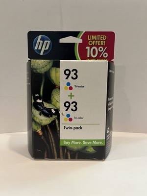 HP 93 Twin Pack Tri-Color Printer Ink - warranty Ends July 2011 | eBay