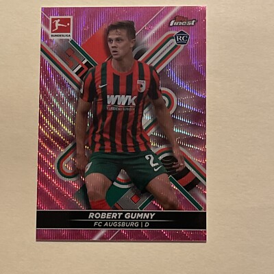 ROBERT GUMNY 2021-22 Topps Finest Bundesliga Pink Wave Refractor 207/ ...