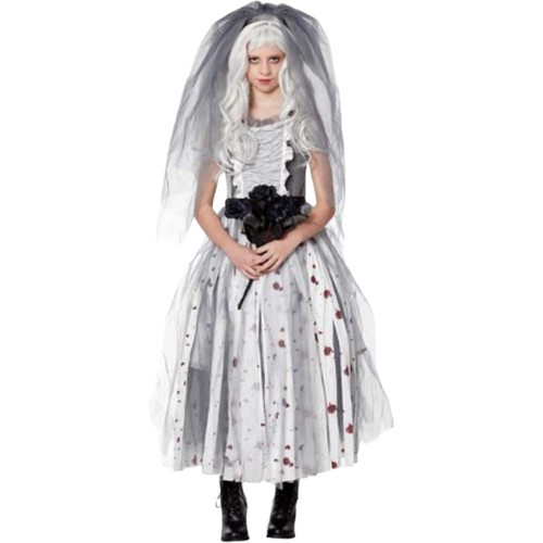 Spirit Halloween Ghost Bride Costume Child Med 8-10 K… - Gem
