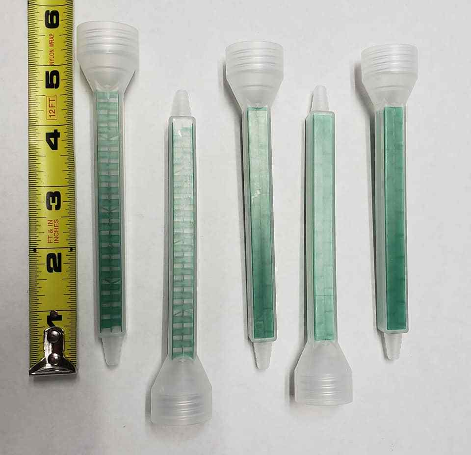Lot of 5 MGQ Mixing Tips 08 20T 200ML Static Nozzle Epoxy Adhesive ...