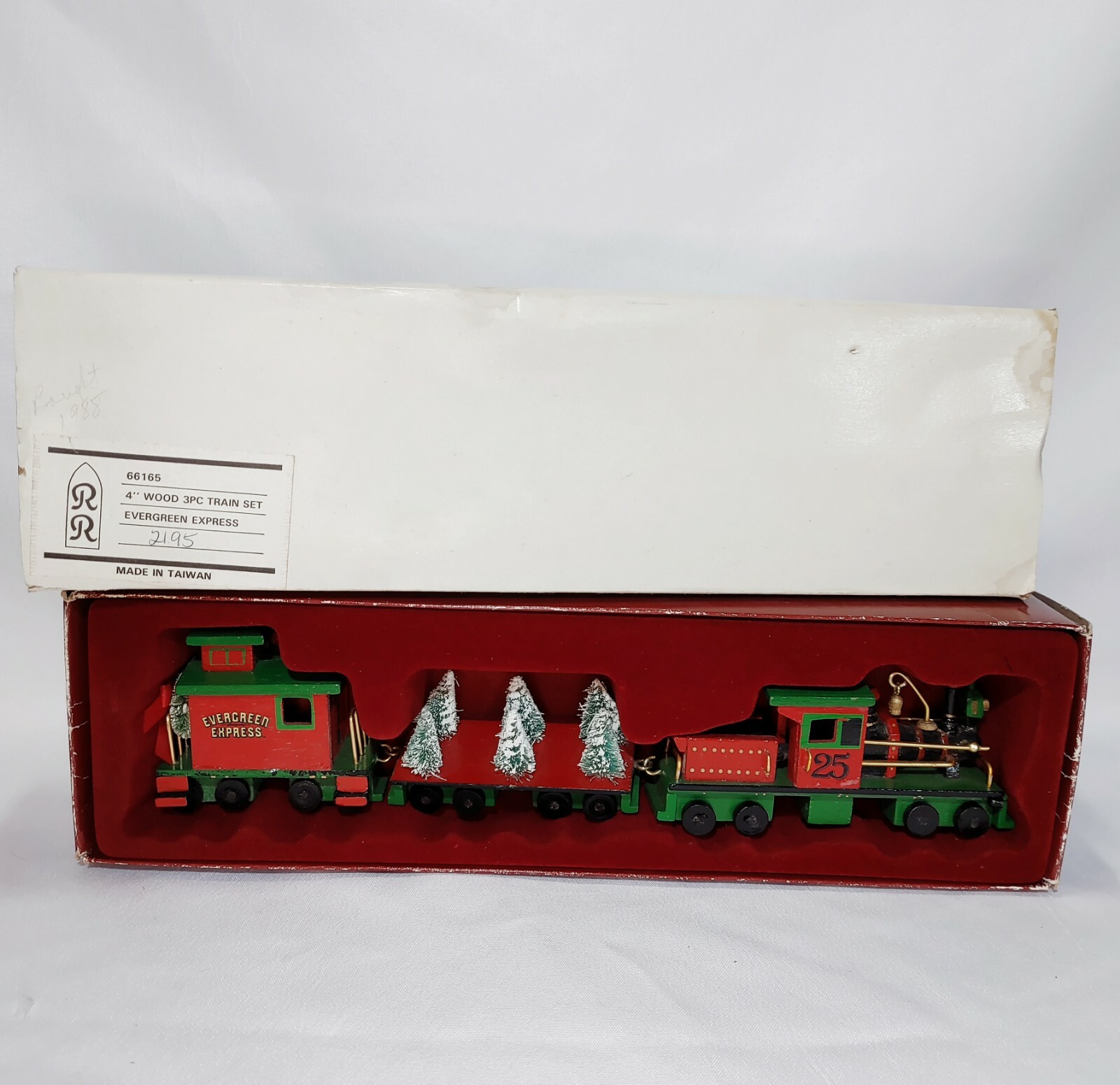Vintage Roman Inc. Wooden Evergreen Express 1986 Christmas Display ...
