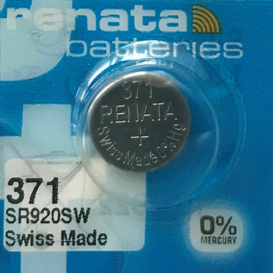 Renata 371 SR920S Watch Battery - Long Expiry - Swiss Made - FAST& FREE ...