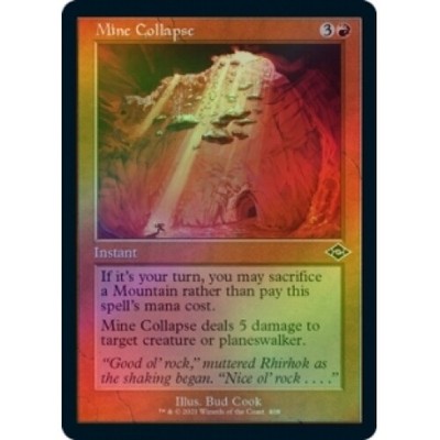 Foil Mine Collapse (retro Frame) X4 M/NM Magic MTG Modern Horizons 2 | eBay
