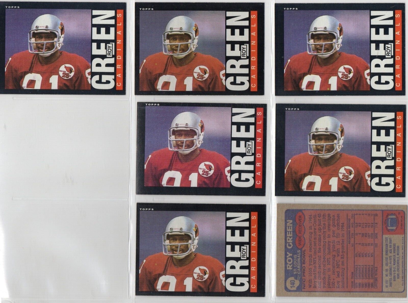 1985 TOPPS 140 ROY GREEN CARDINALS | eBay