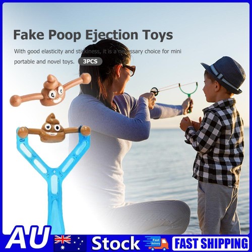 Mini Poop Ejection Toy Reusable Plastic Fake Poo Launcher for Kids ...