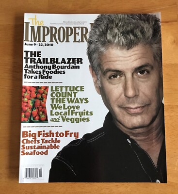 The Improper Bostonian Magazine 2010 Anthony Bourdain Cover No Label ...
