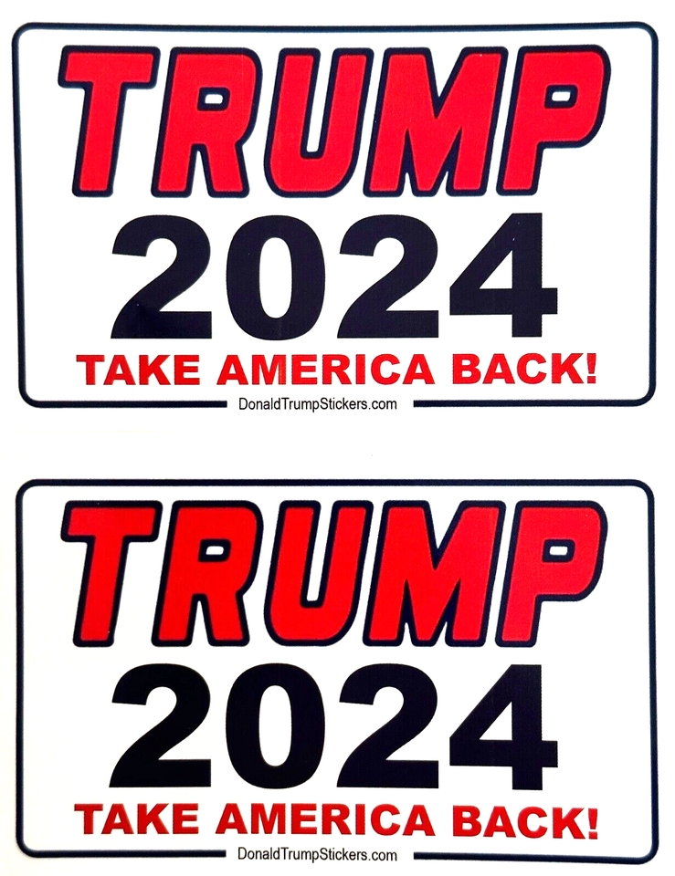 Trump ...Thumbs Up...Window Sticker + 2 Trump Decals ..Fast Shipping ...