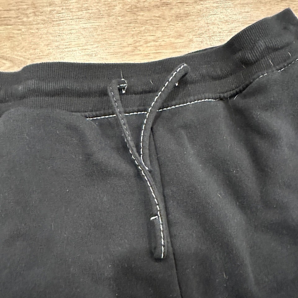 True Religion Womens Medium Big T Lounge Sweat Shorts Black Logo Grunge ...