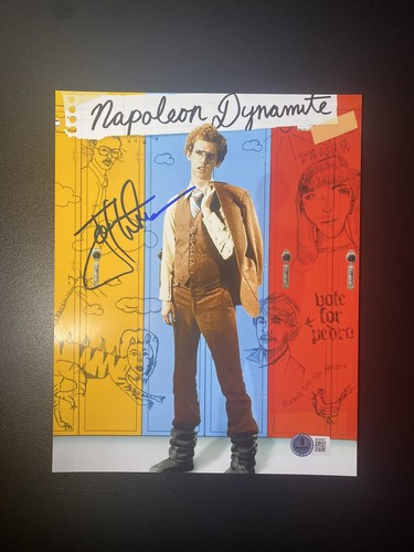 JON HEDER SIGNED 8x10 PHOTO AUTOGRAPHED NAPOLEON DYNAMITE COVER BECKETT ...