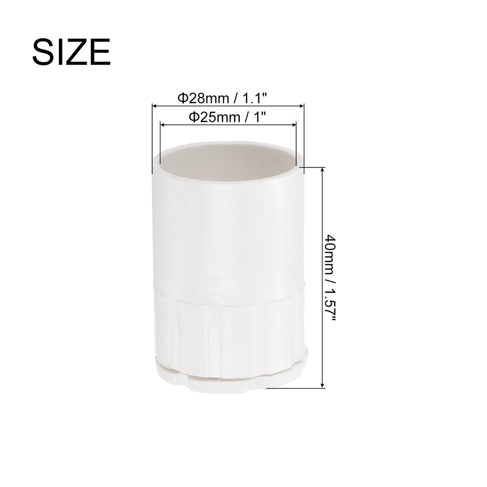 20 Pack Conduit Adaptor Male PVC Lock Nut Pipe Clamps 25 mm Seal ...