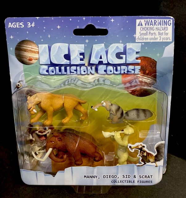 Ice Age Collision Course Manny Diego Sid Scrat Action Figures 2016 4pk ...