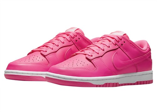 Brand New Nike Dunk Low Hyper Pink Women Size 7.5 Hot Pink White DZ5196 ...