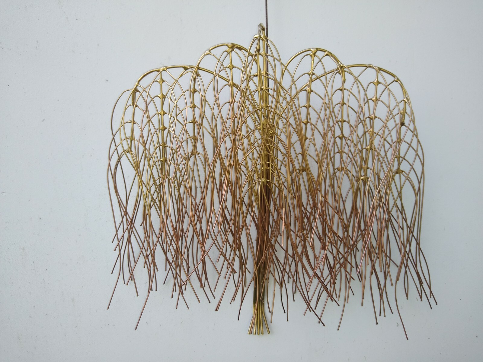 The Seedling Copper and Brass Baby Willow Tree Metal Wall Hanging Art ...