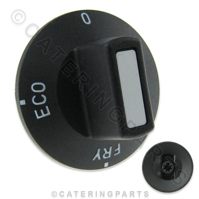 6331 VALENTINE FRYER BLACK ROUND CONTROL KNOB 0-FRY-ECO MELT SWITCH V ...