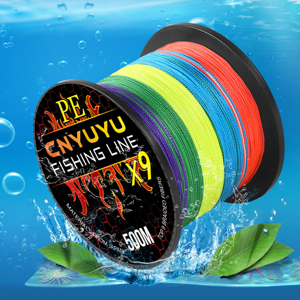 500M Carp Fishing Wire Smooth Casting PE Line 10.6-90LB (1.0 9 strands ...