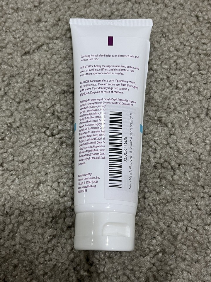 Miracle Plus Arnica Bruise Cream, 4 oz (113 g) 819265004285 | eBay