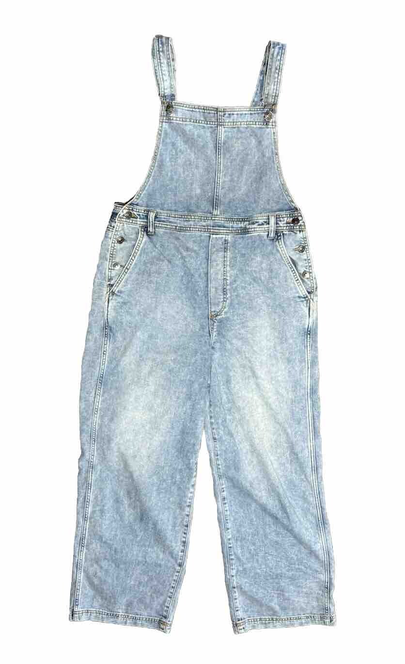 Aerie Baggy Y2K Overalls Light Denim Size Large Count… - Gem