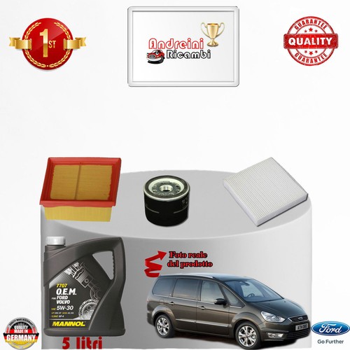 TAGLIANDO FILTRI + OLIO FORD GALAXY II 2.0 107KW 145CV DAL 2010 ...
